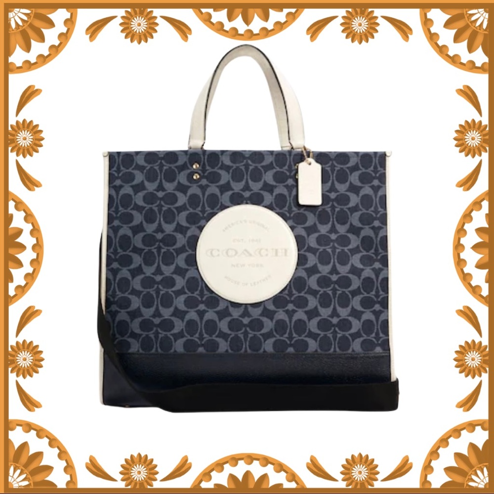 Coach Dempsey Tote 40 In Signature Denim With Coach P… - Gem